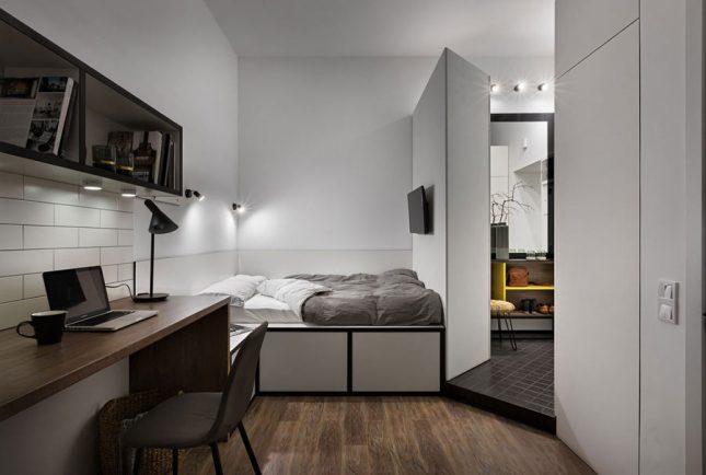 Dit studio appartement van 17m2 is ingericht als de ideale studentenkamer!