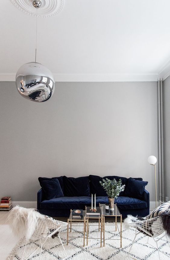 Blauw in interieur